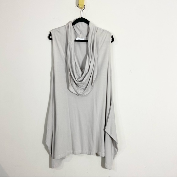 bryn Walker | Tops | Bryn Walker Gray Cowl Neck Sleeveless Lagenlook ...